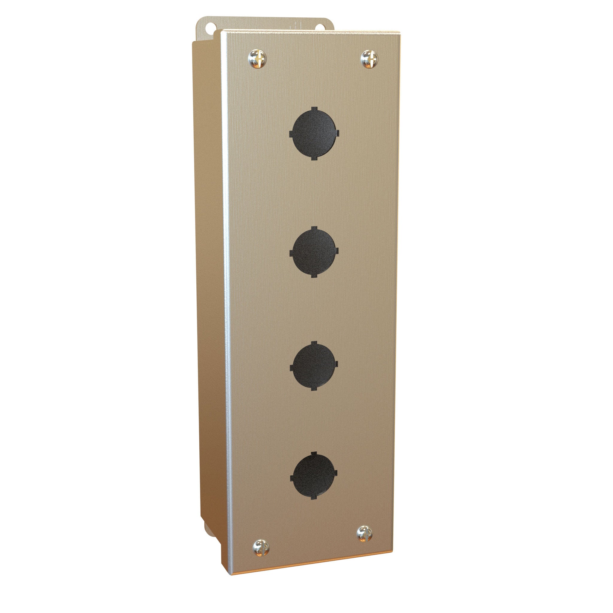 Hammond 1435MS16D Pushbutton Enclosure, Stainless Steel – B&E Electronics